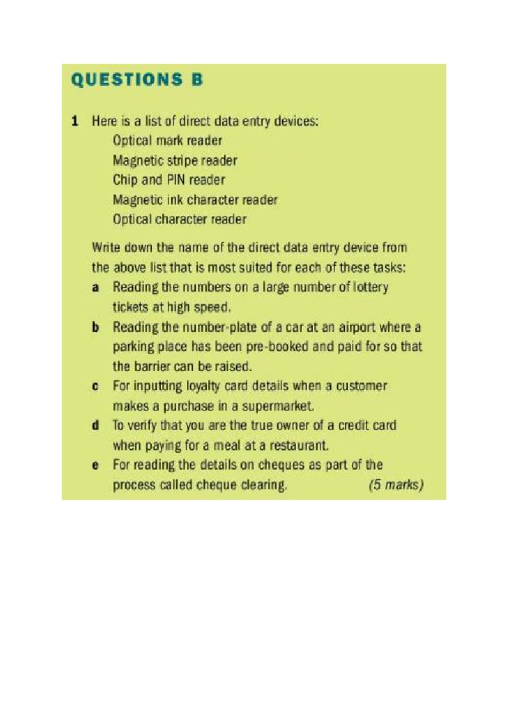 Chapter 2 Question B | PDF