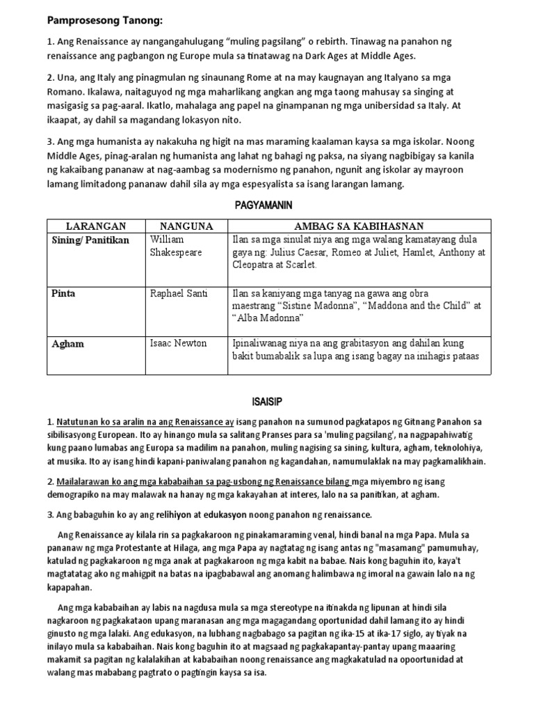 Pamprosesong Tanong | PDF