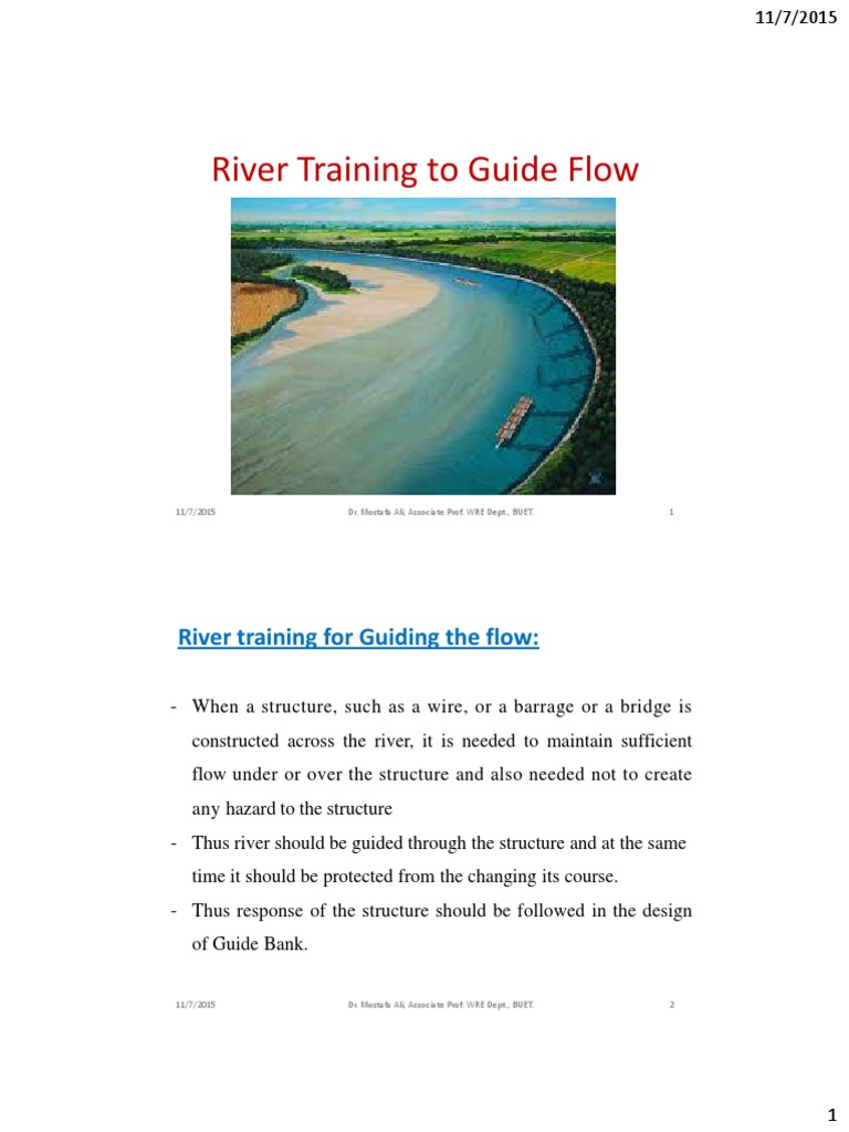 5 River Training To Guide Flow | PDF