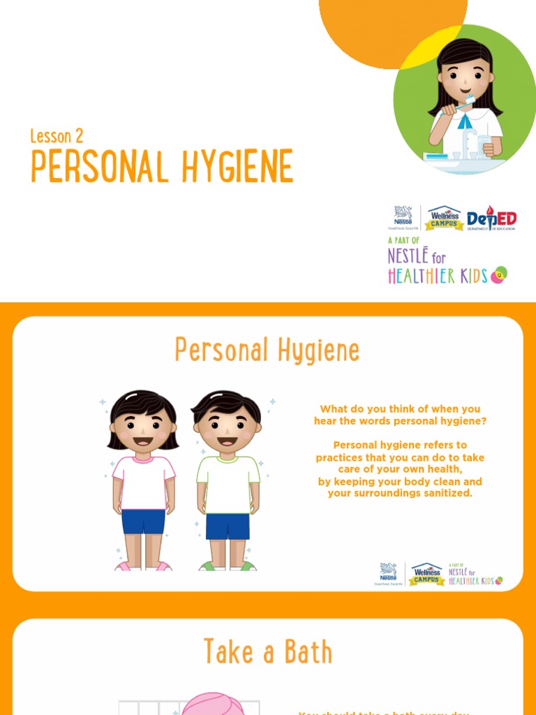Lesson 2 - Personal Hygiene | PDF | Self-Improvement | Wellness