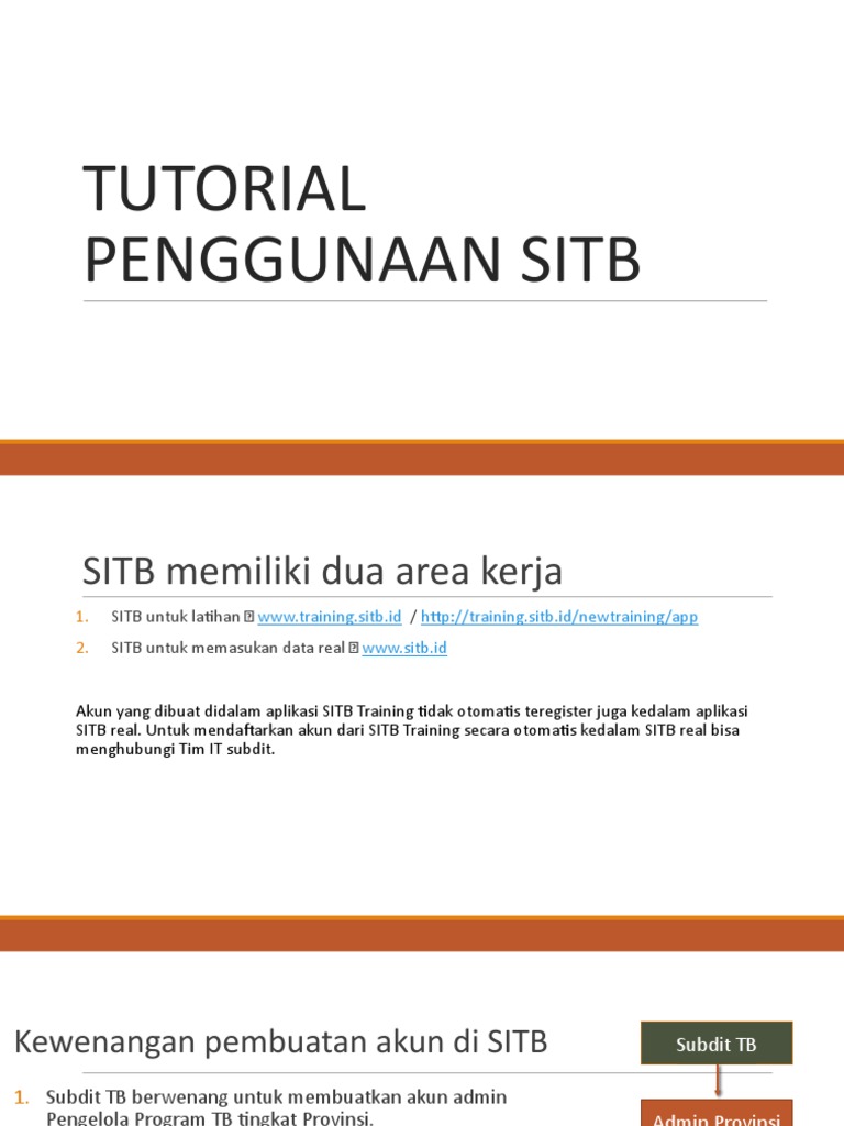 Induction Tutorial Penggunaan SITB | PDF