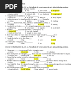 ENGLISH EXERCISE For FINAL EXAM S3 | PDF