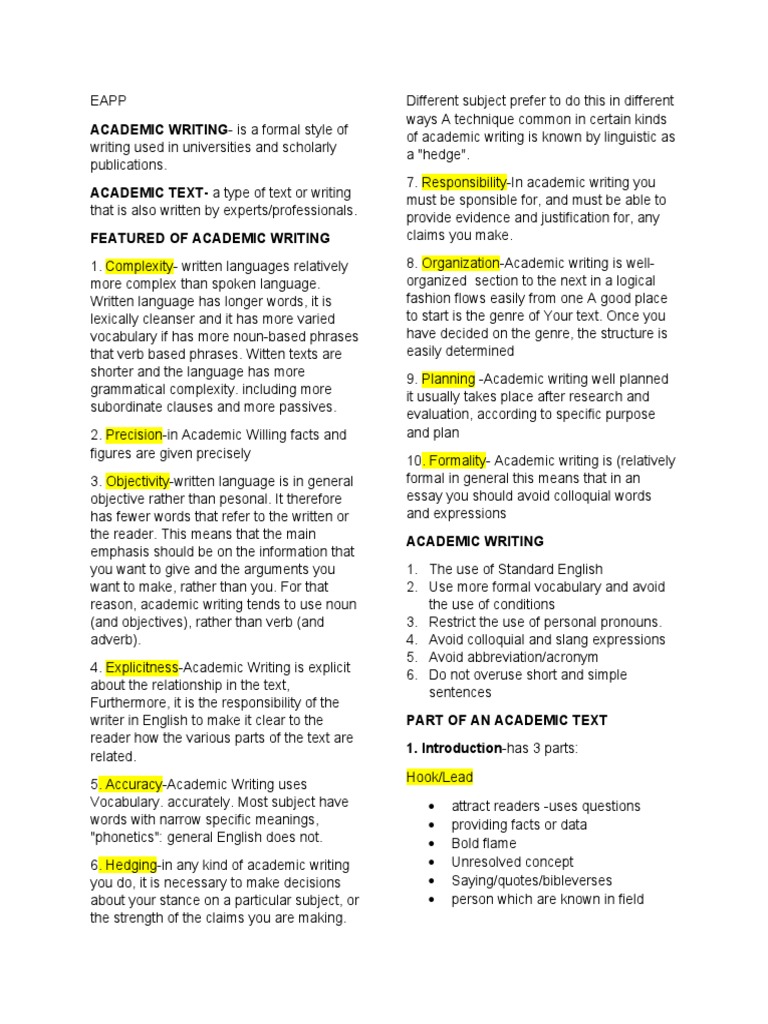 EAPP Reviewer | PDF | English Language | Essays