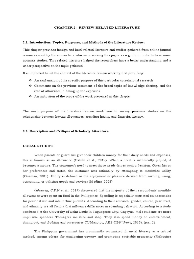 Chapter 2 Final | PDF | Socioeconomic Status | Financial Literacy