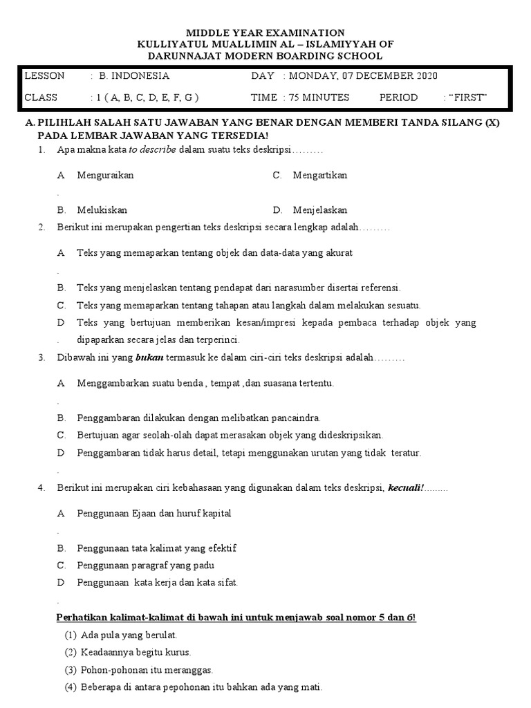 Kelas 1 B Indonesia Pdf