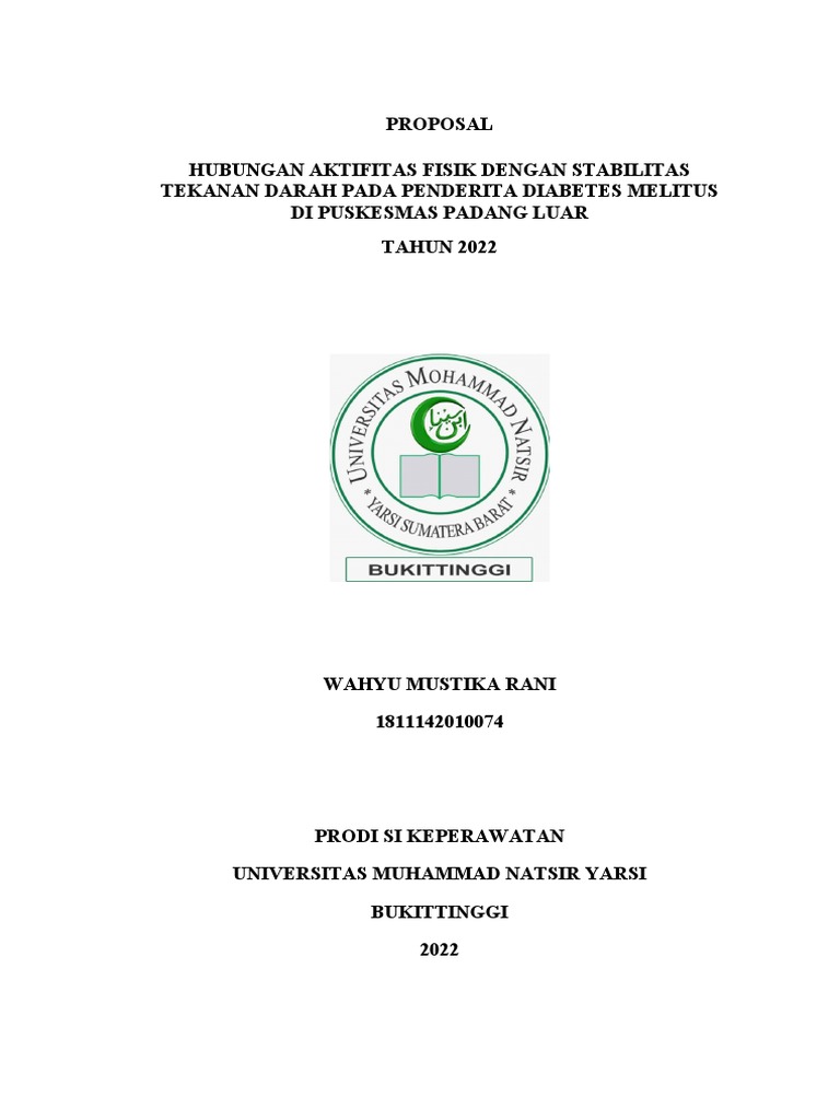 PROPOSAL Has | PDF | Pengembangan Diri | Kesehatan Holistik