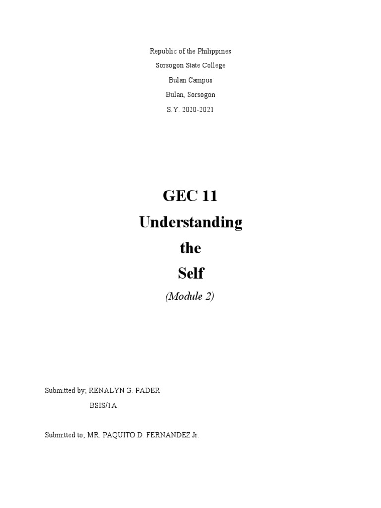 UTS (Act. 2) | PDF | Psychological Concepts | Psychology