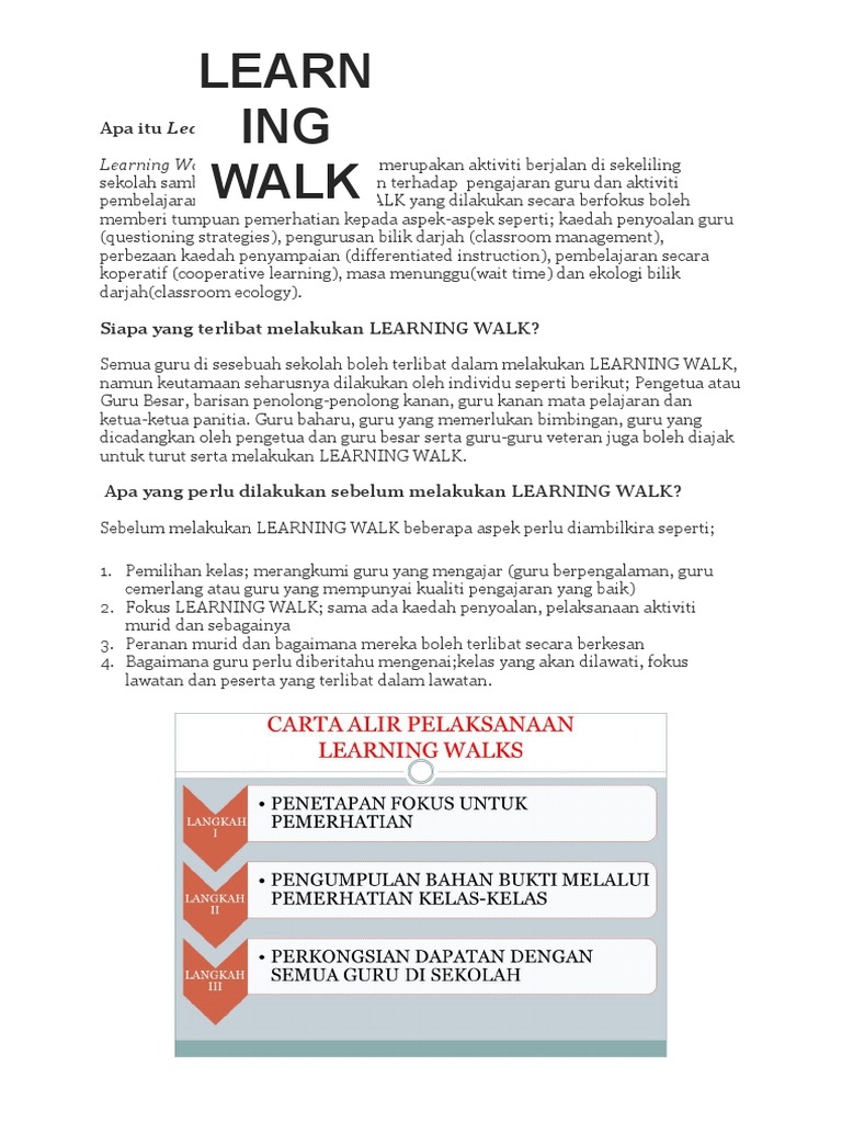 Learning Walk | PDF