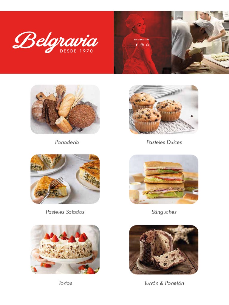 Catálogo Belgravia Panadería 11-08-22 | PDF | Pasteles | Panes
