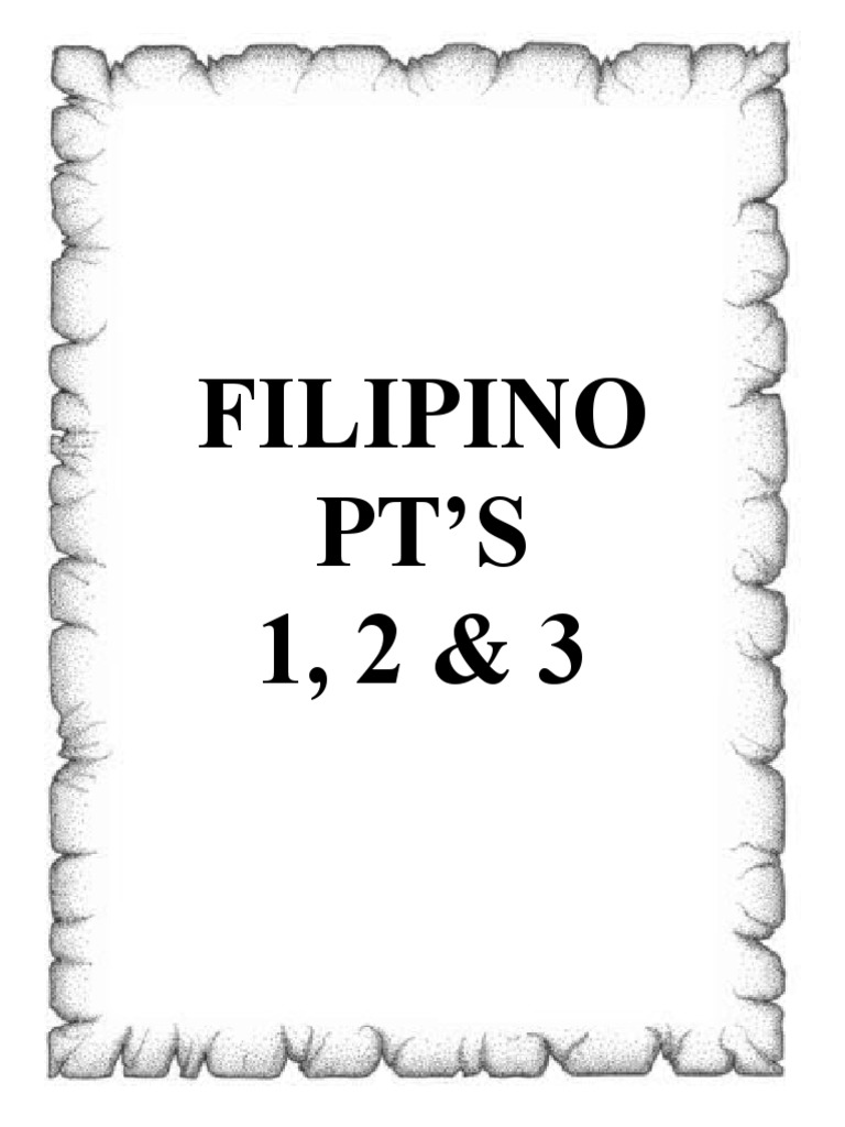 Filipino PT | PDF