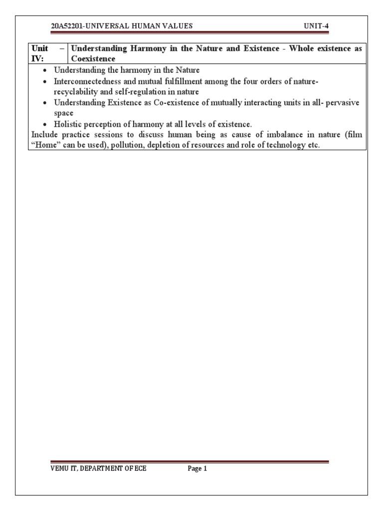 UHV Unit-4 Lecture Notes | PDF | Nature | Molecules UHV Unit-4 Lecture Notes | PDF | Nature | Molecules