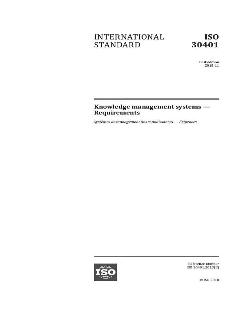 Iso30401 Knowledge Management Instrument | PDF