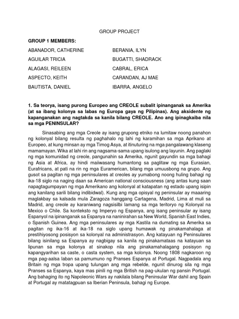 Group Project G1 Rizal A | PDF