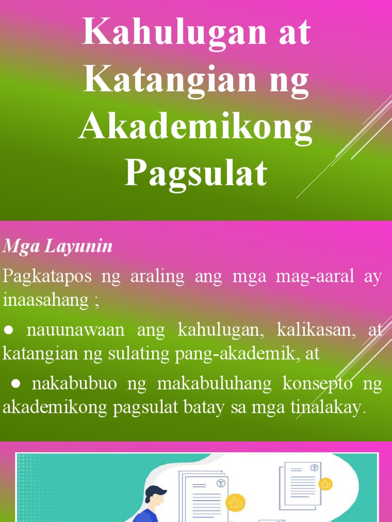 Akademikong Pagsulat - ppt1 | PDF