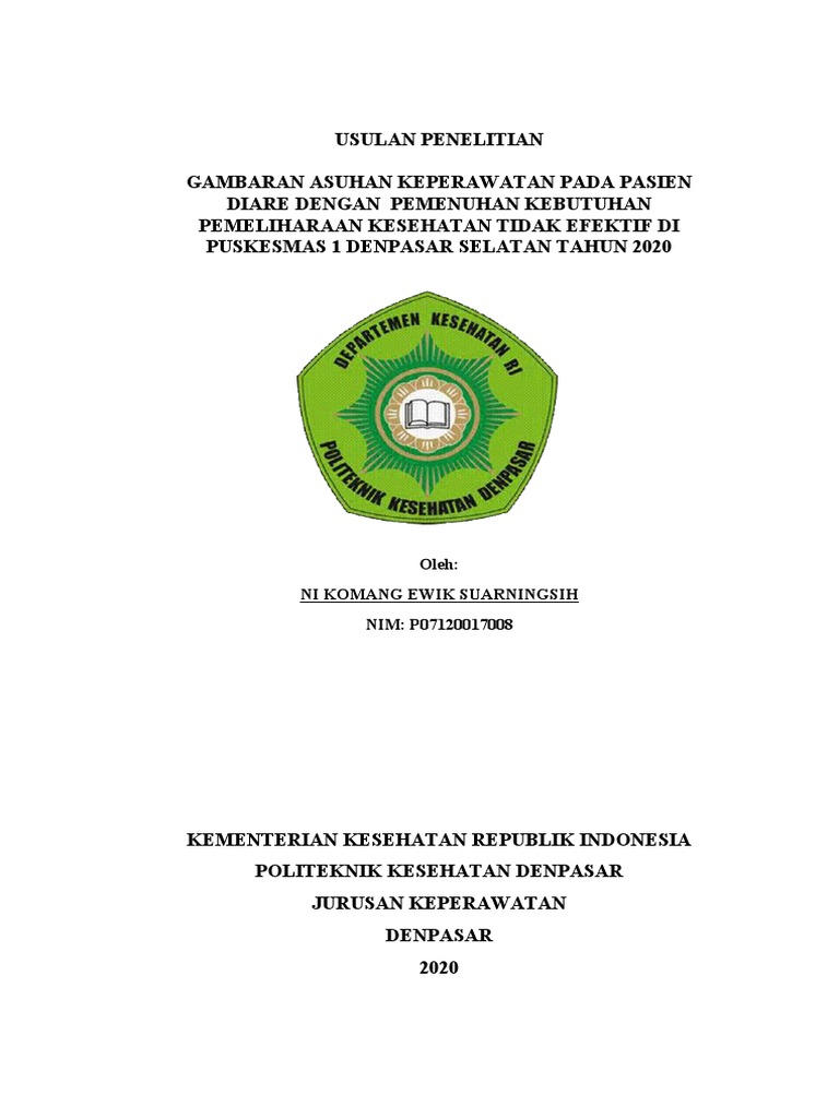 Asuhan Keperawatan Pasien Diare 2020 | PDF | Pengembangan Diri ...