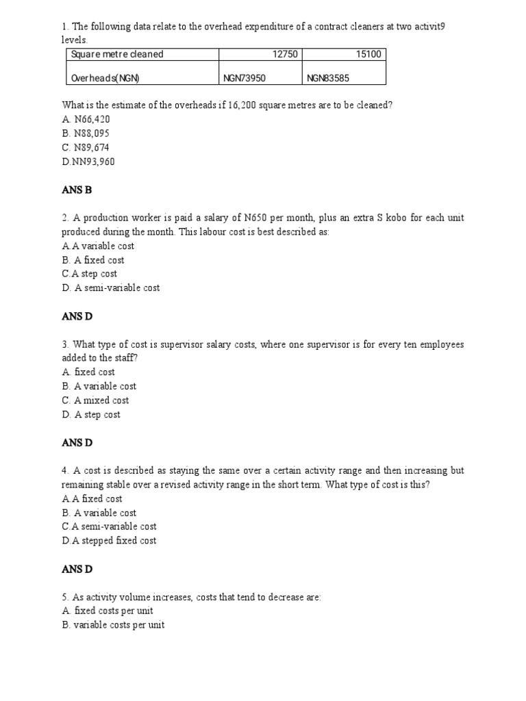 Acc 204 Sample-1 | PDF