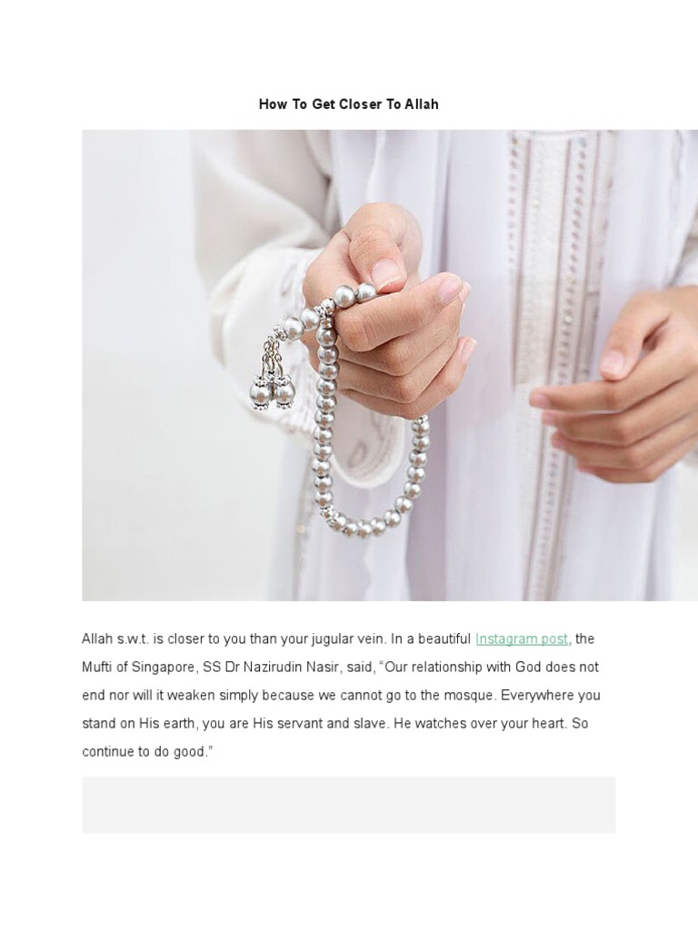 How To Get Closer To Allah | PDF | Abrahamic Religions | Semitic Words ...