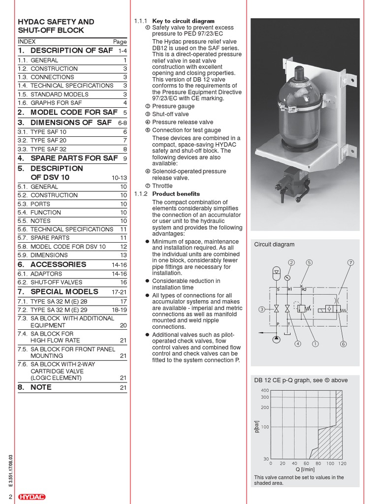 Hydac Safety and Shut Off Valve Page 2 | PDF | Valve | Mechanical Engineering