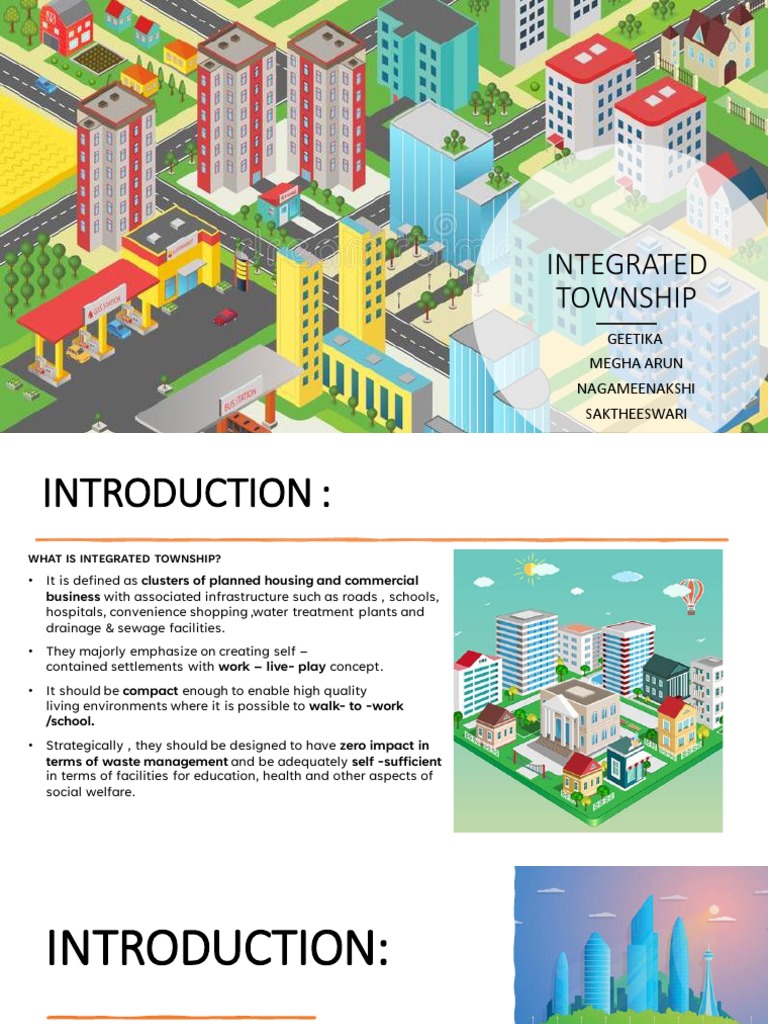 HSP - Integrated Township | Download Free PDF | City | Infrastructure