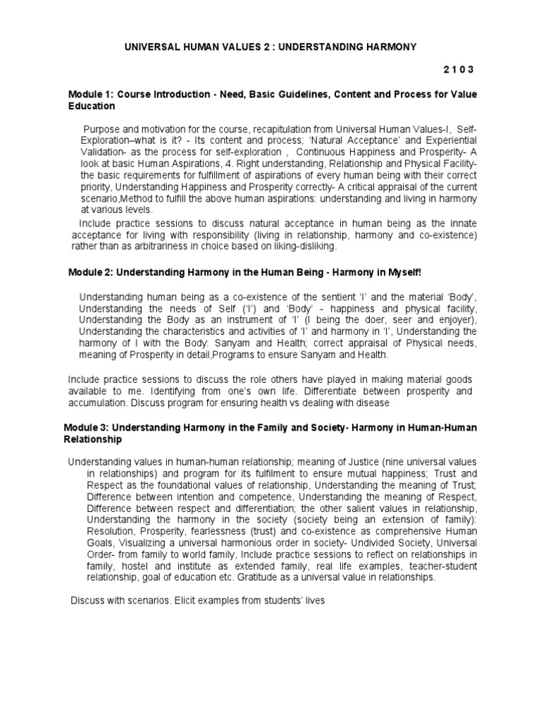 Uhv Final | PDF | Happiness | Motivation