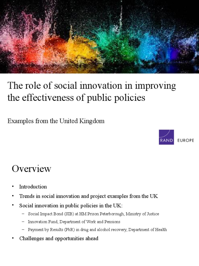 Social Innovation Examples and Policies in UK | PDF | Innovation ...