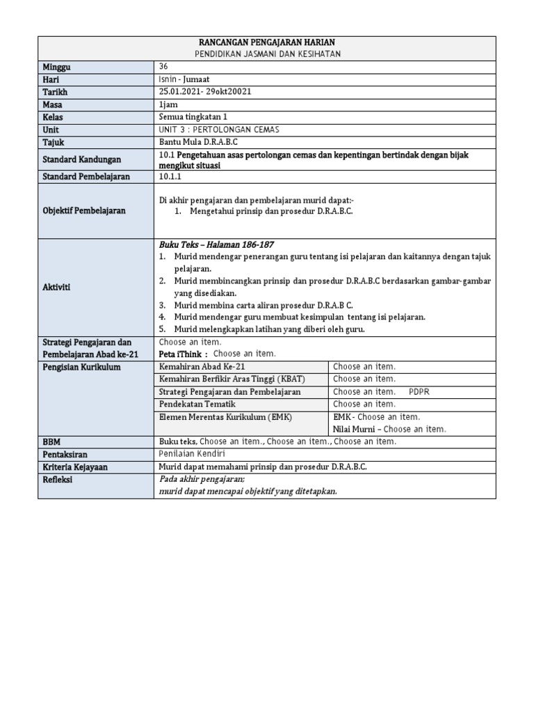 PK Unit 3 Pertolongan Cemas | PDF