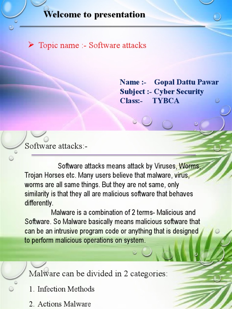 cyber security | PDF | Malware | Computer Virus