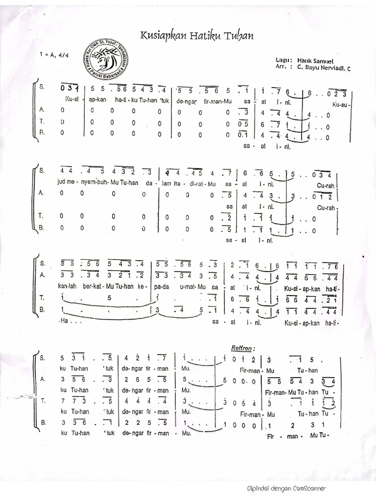 Kusiapkan Hatiku | PDF