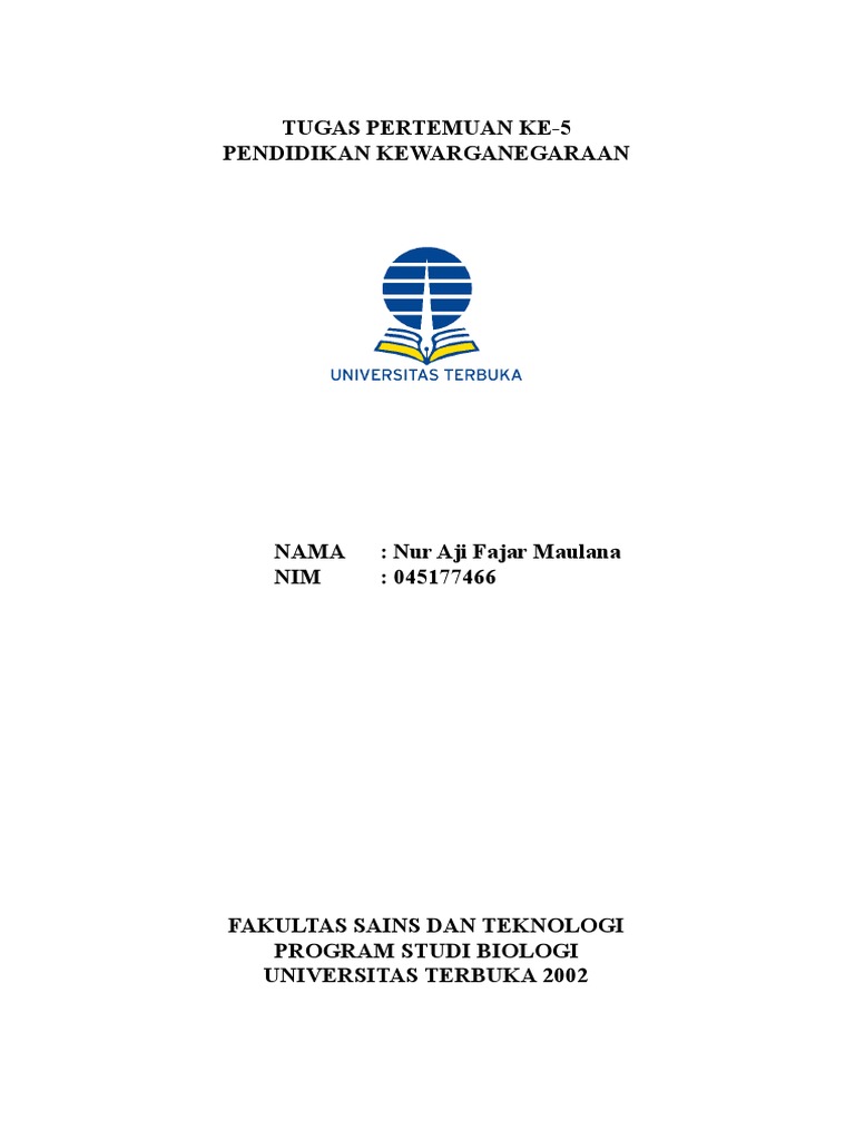 Tugas Pertemuan Ke-5 PKN | PDF