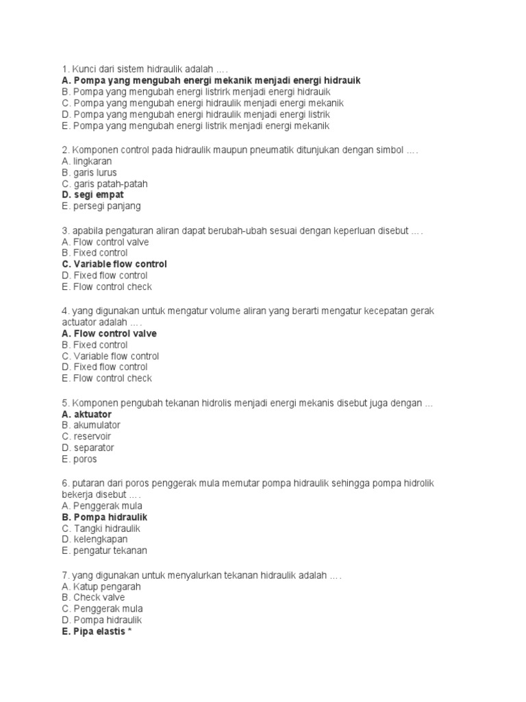 Soal Basic Hydraulic 2022 | PDF