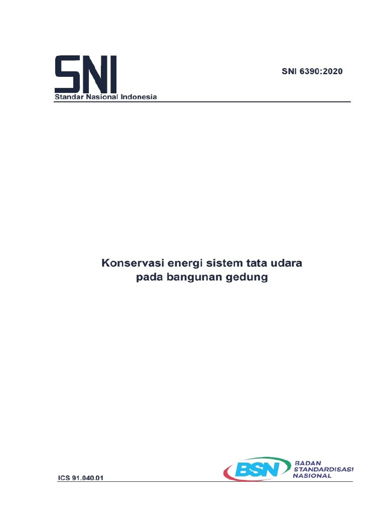 Sni 6390 2020 | PDF