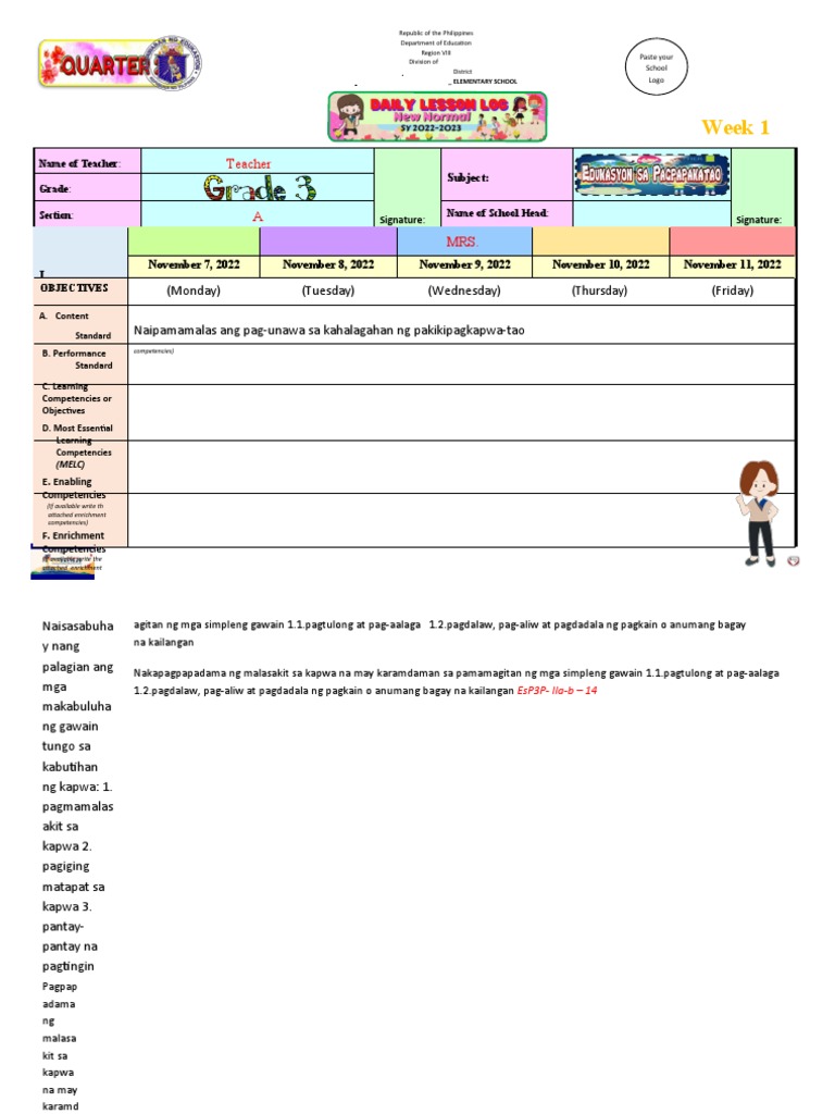 q2.Dll - New Normal - Grade3.week1 | PDF