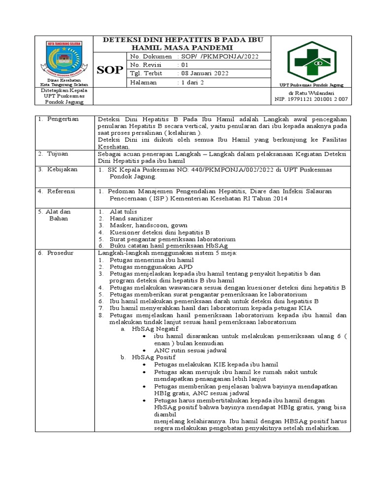 SOP Program HEPATITIS AKRE | PDF