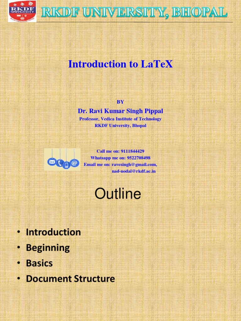 Introduction To Latex | Pdf | Te X | Computing