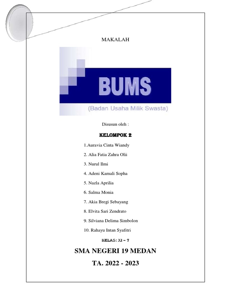 Makalah Bums Kelompok 2 | PDF