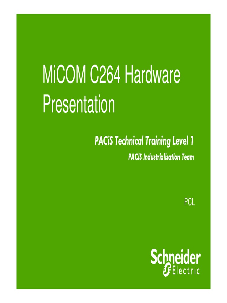 L1-V4-03-MiCOM C264 Hardware Presentation-D-05 | PDF | Ac Power ...