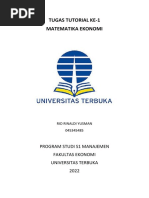 Tugas 1 - Matematika Ekonomi | PDF