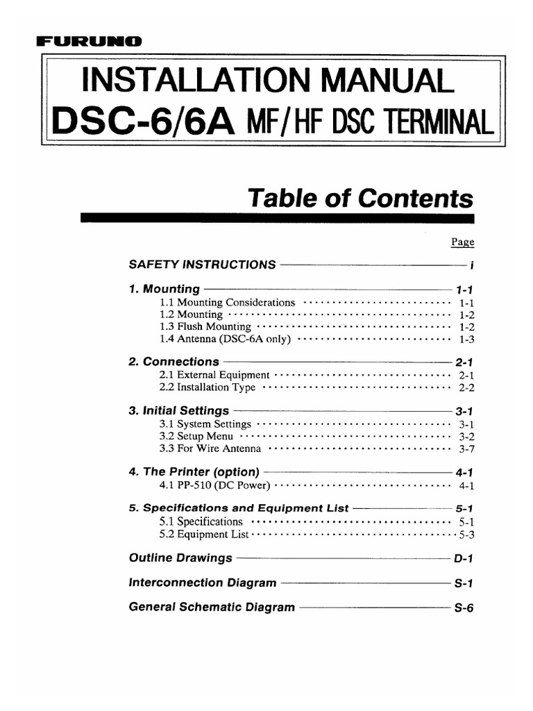 Dsc6-6a Installation Manual Version H | PDF