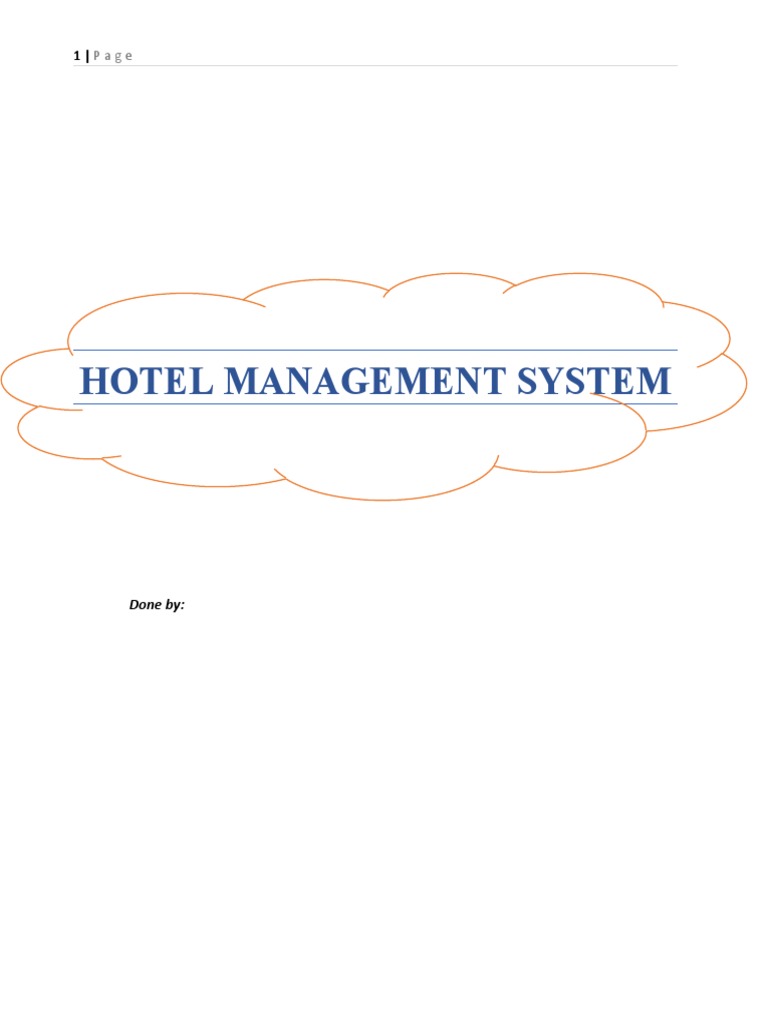 A Comprehensive Overview and Analysis of a Proposed Hotel Management ...