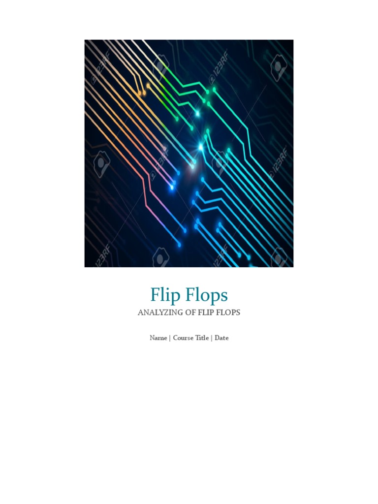 Flip Flops | PDF | Computer Hardware | Computer Data