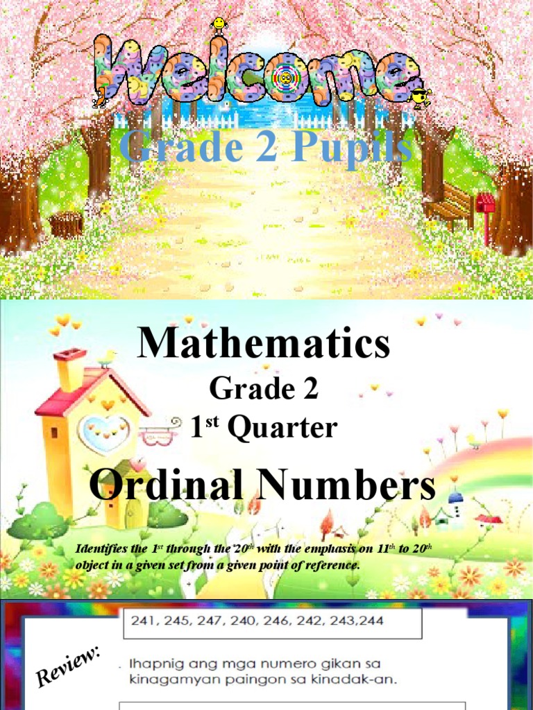 GRADE 2 QI MATH Ordinal - Numbers | PDF | Mathematics