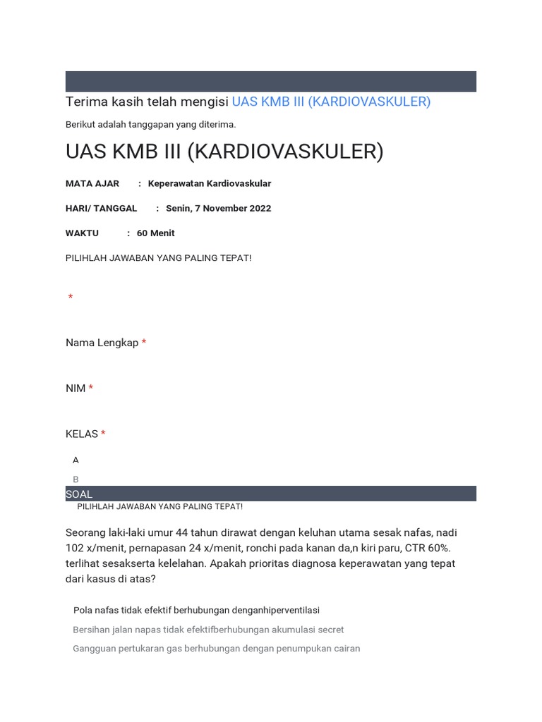 Uas KMB | PDF