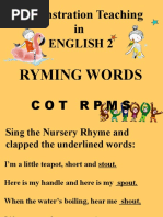 DLP Rhyming Words 2 | PDF | Learning | Rhyme