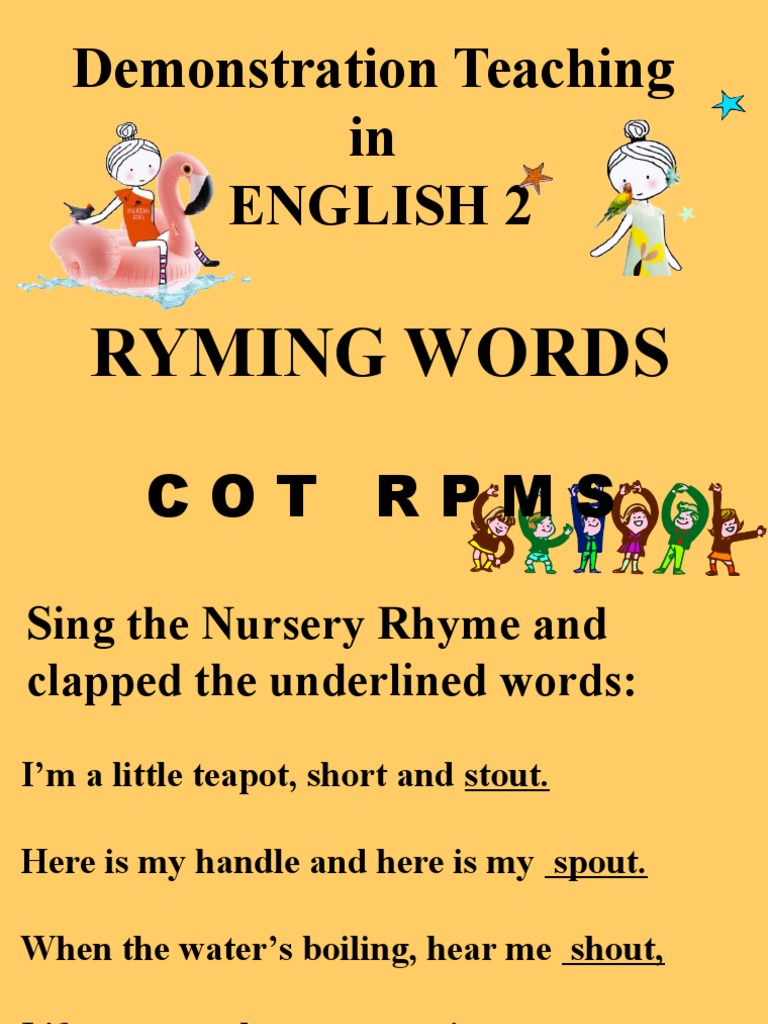 Rhyming Words Activities for Grade 2 | PDF