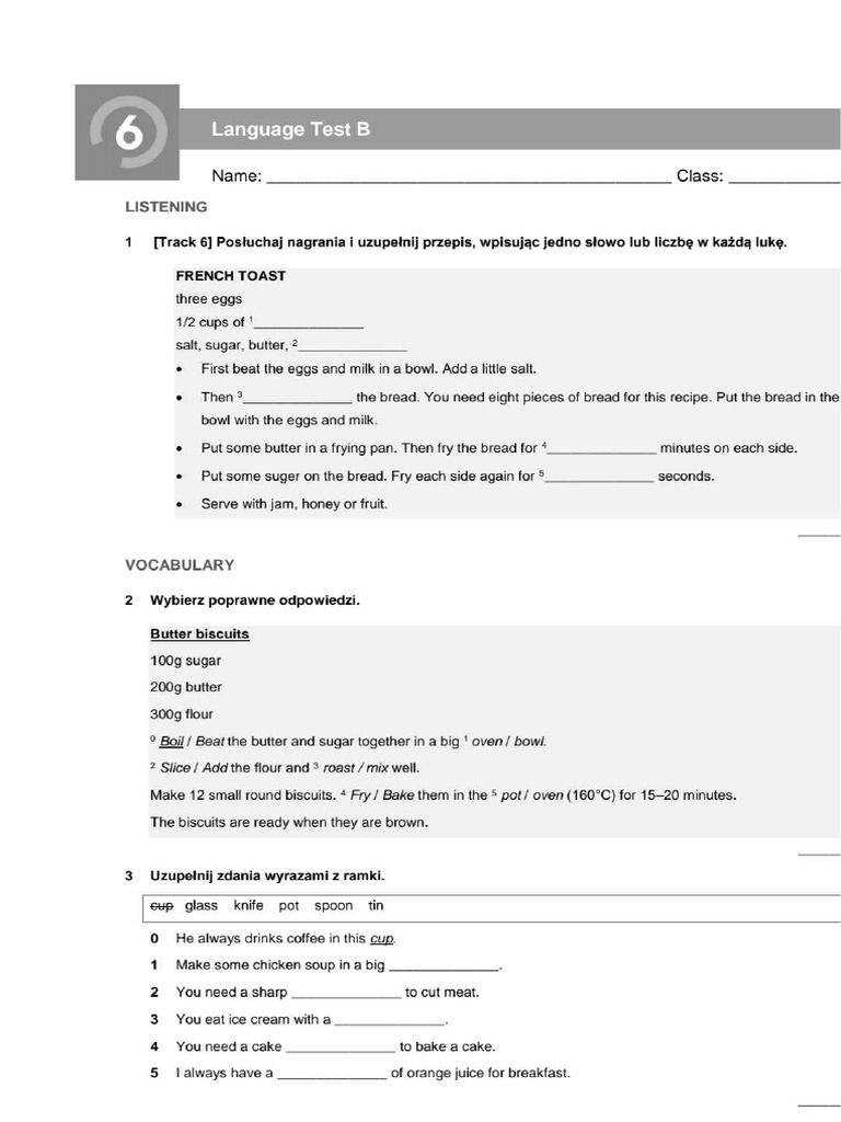 EC A2 Tests-Language-Test-6B 220509 094724 | PDF
