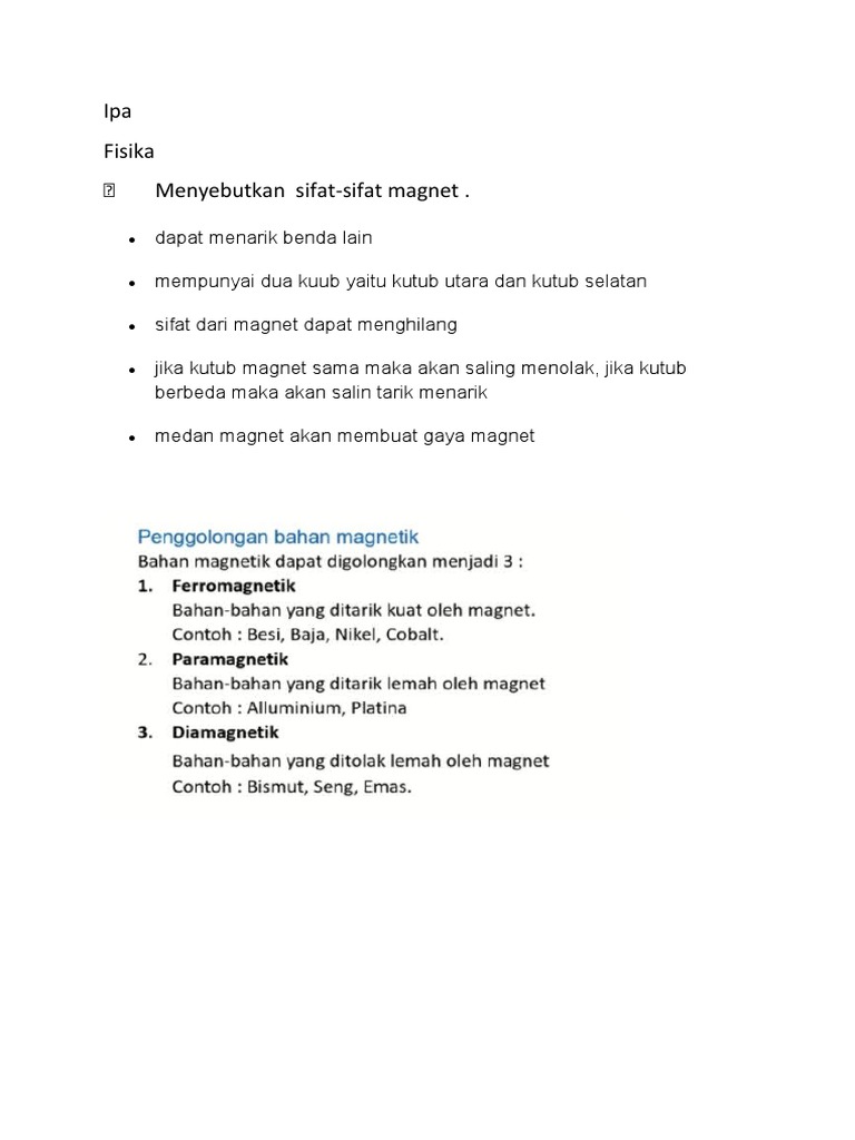 Kisi Kisi Fisika UAS | PDF