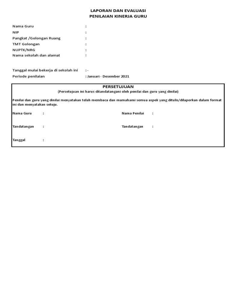 Instrumen PKG 2022 | PDF