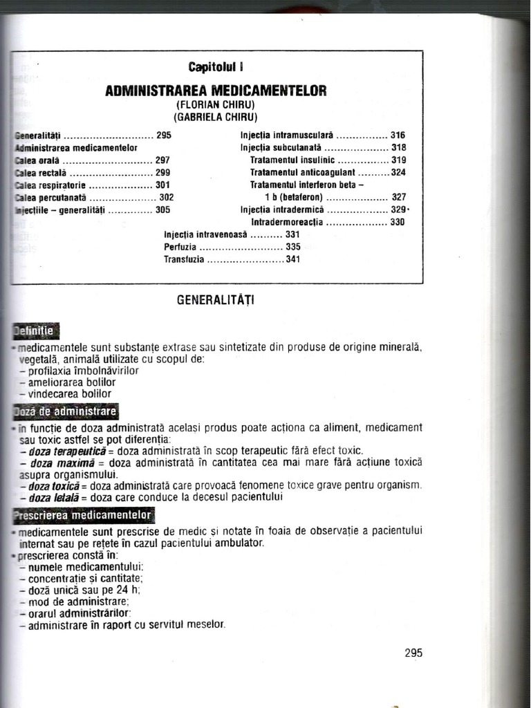 Administrare Medicamente | PDF