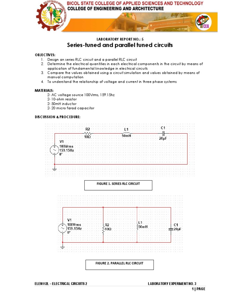 Series and Parallel Tuned Circuits | PDF | Electrical Network | Series And Parallel Circuits