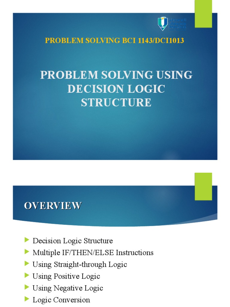 CH4 Decision Logic Structure Part 1 | PDF | Computer Science | Computing